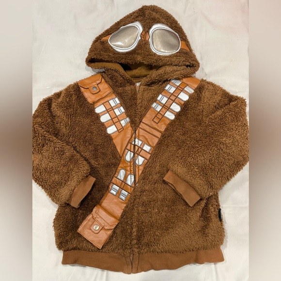 Disney | Jackets & Coats | Disney Star Wars Chewbacca Costume Zip ...
